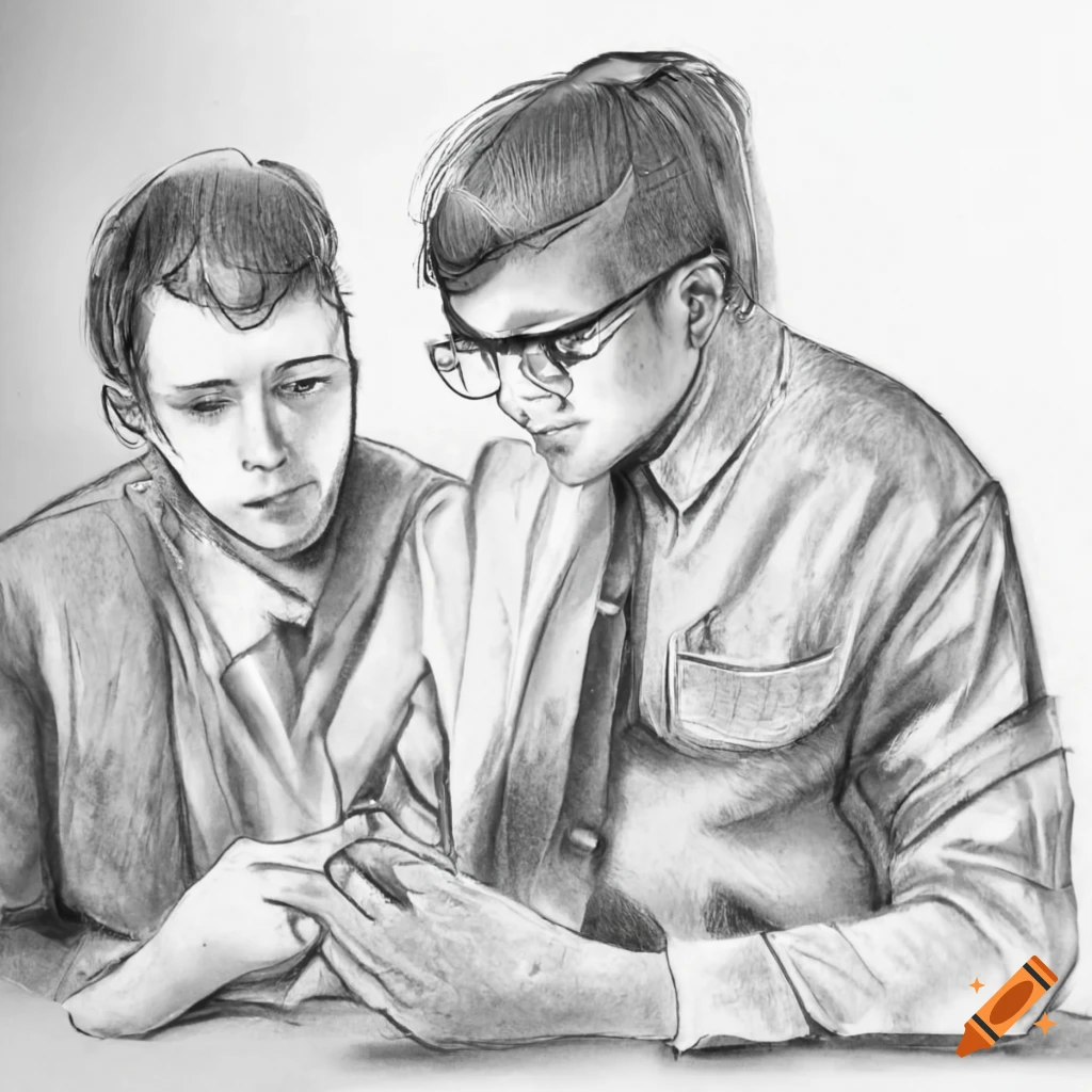 Students working with servers on Craiyon