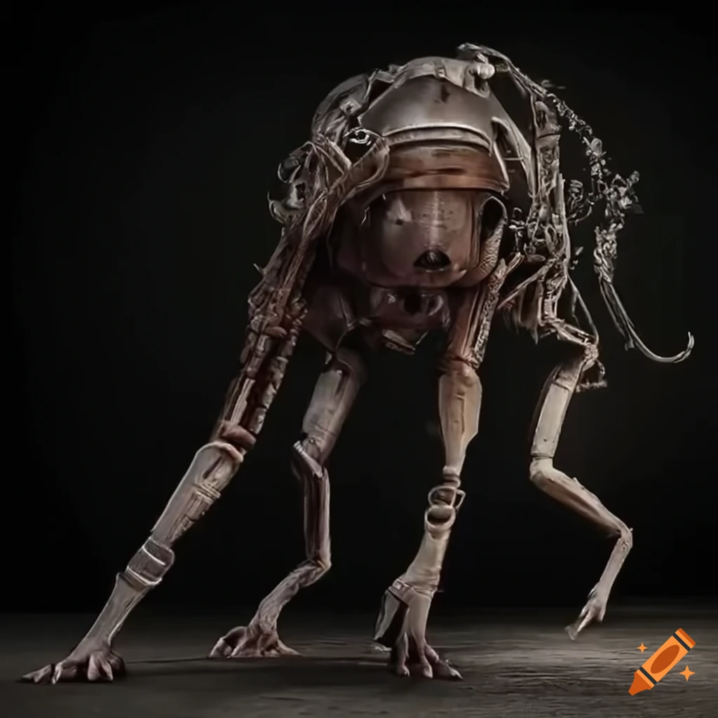 Cyberpunk artwork of a giant rat with a chain whip on Craiyon