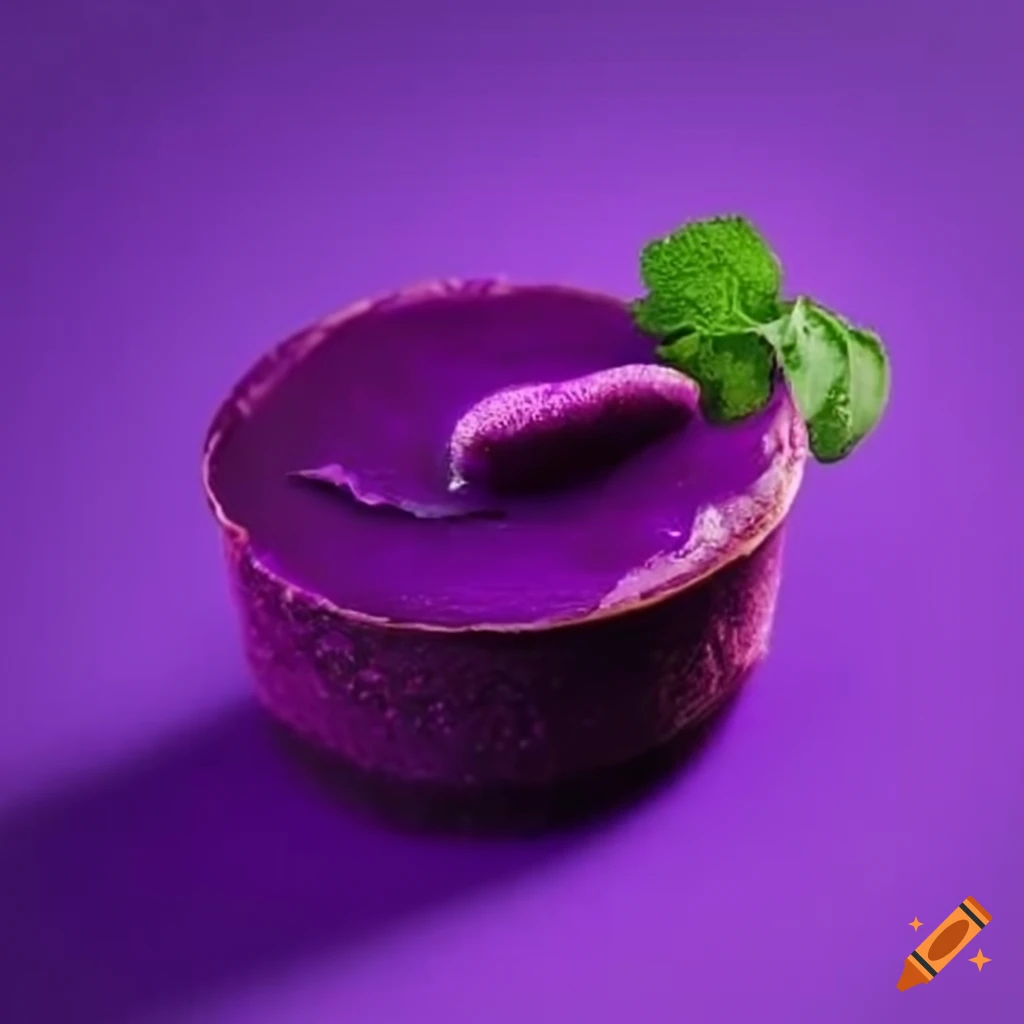 Vibrant purple food on Craiyon