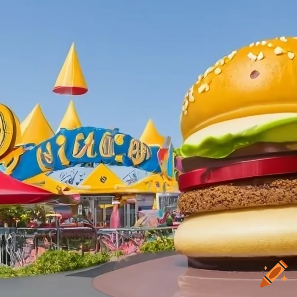 Cheese burger theme park