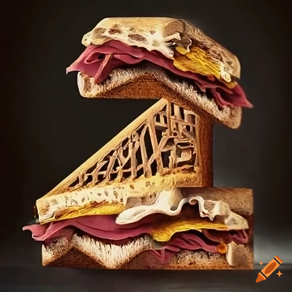 Surreal art of a croque-monsieur man with an omega watch on Craiyon