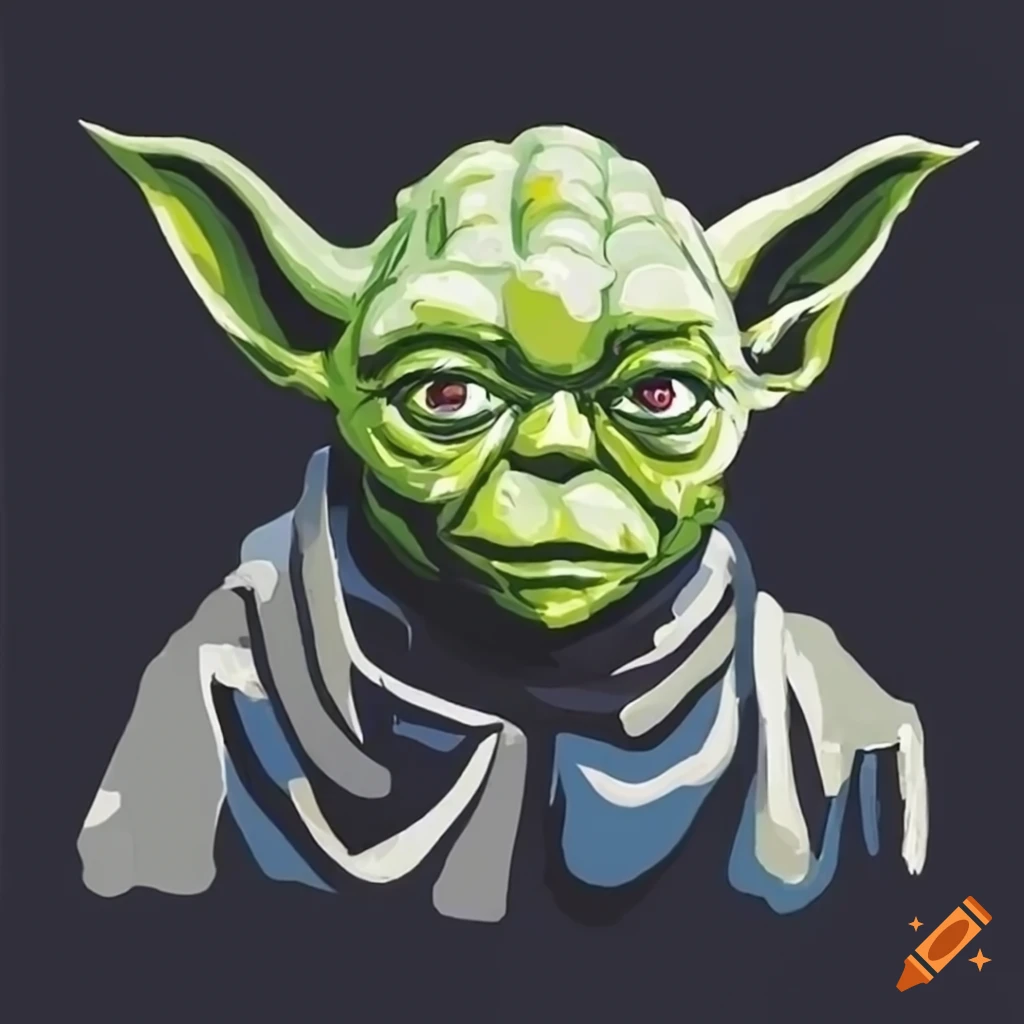 Scary yoda character on Craiyon
