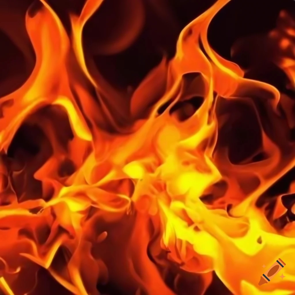 Orange fire background on Craiyon