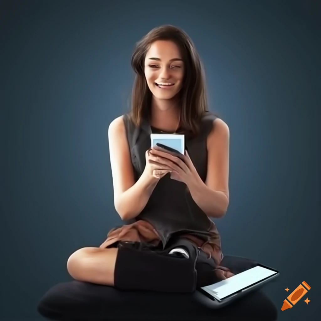 Person using a cell phone and laptop