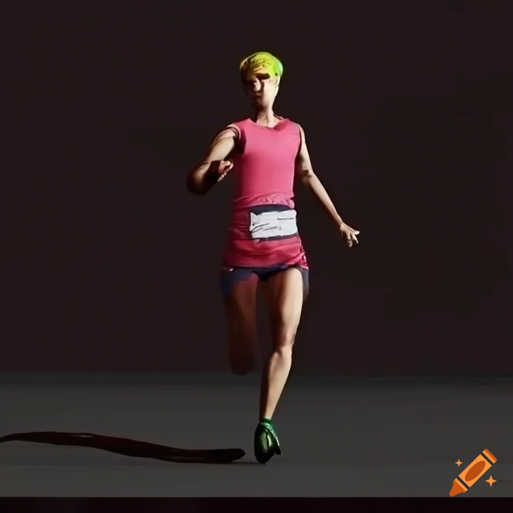 Virtual reality game running screenshot on Craiyon