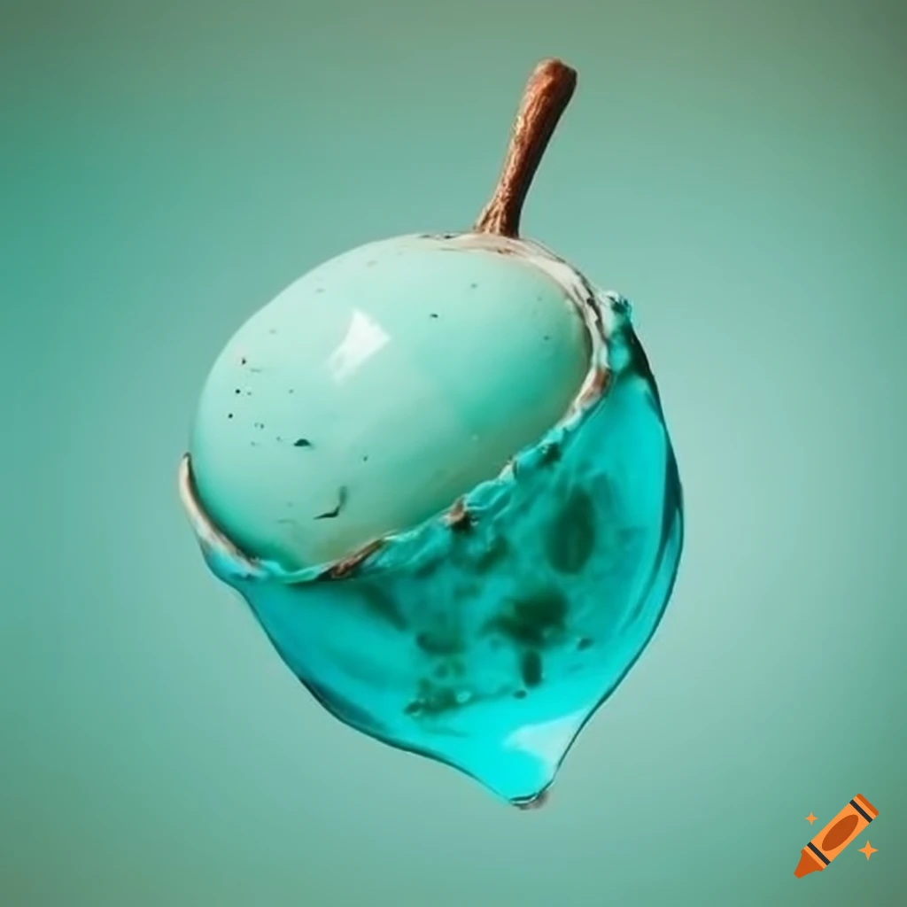 Vibrant turquoise food