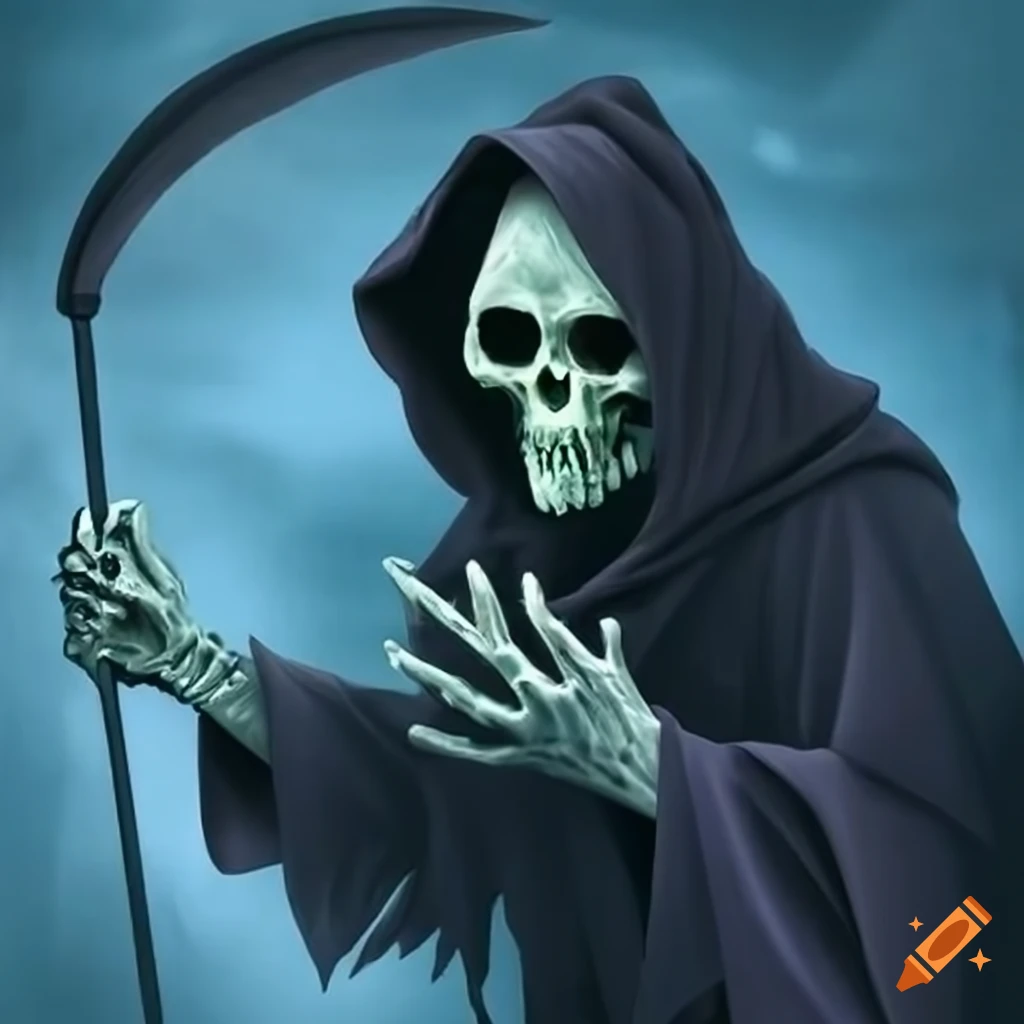 Grim reaper costume on Craiyon
