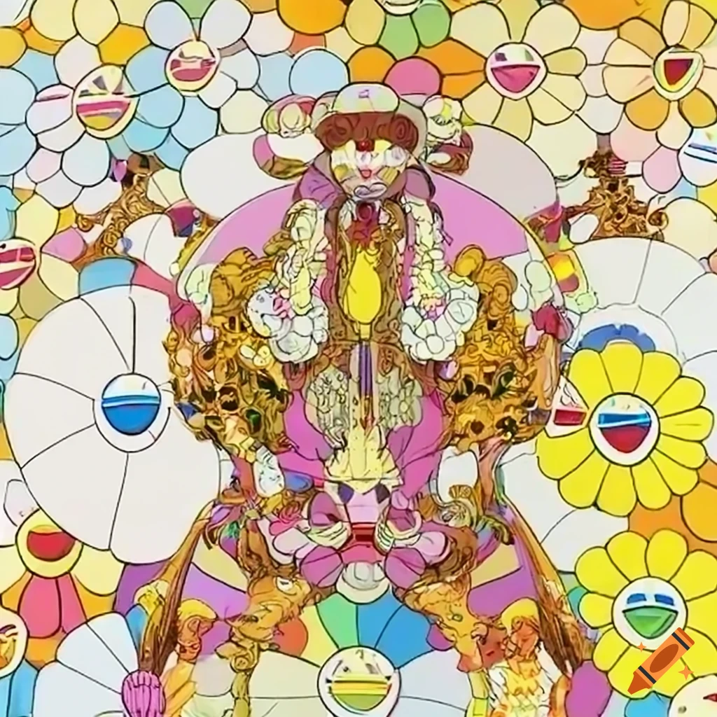 Artwork 'galtar and the golden lance' by takashi murakami on Craiyon