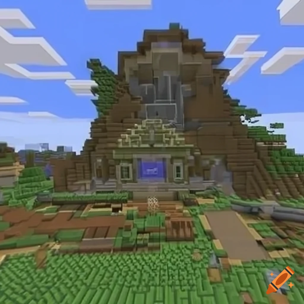 Image of intricate engineering in minecraft on Craiyon