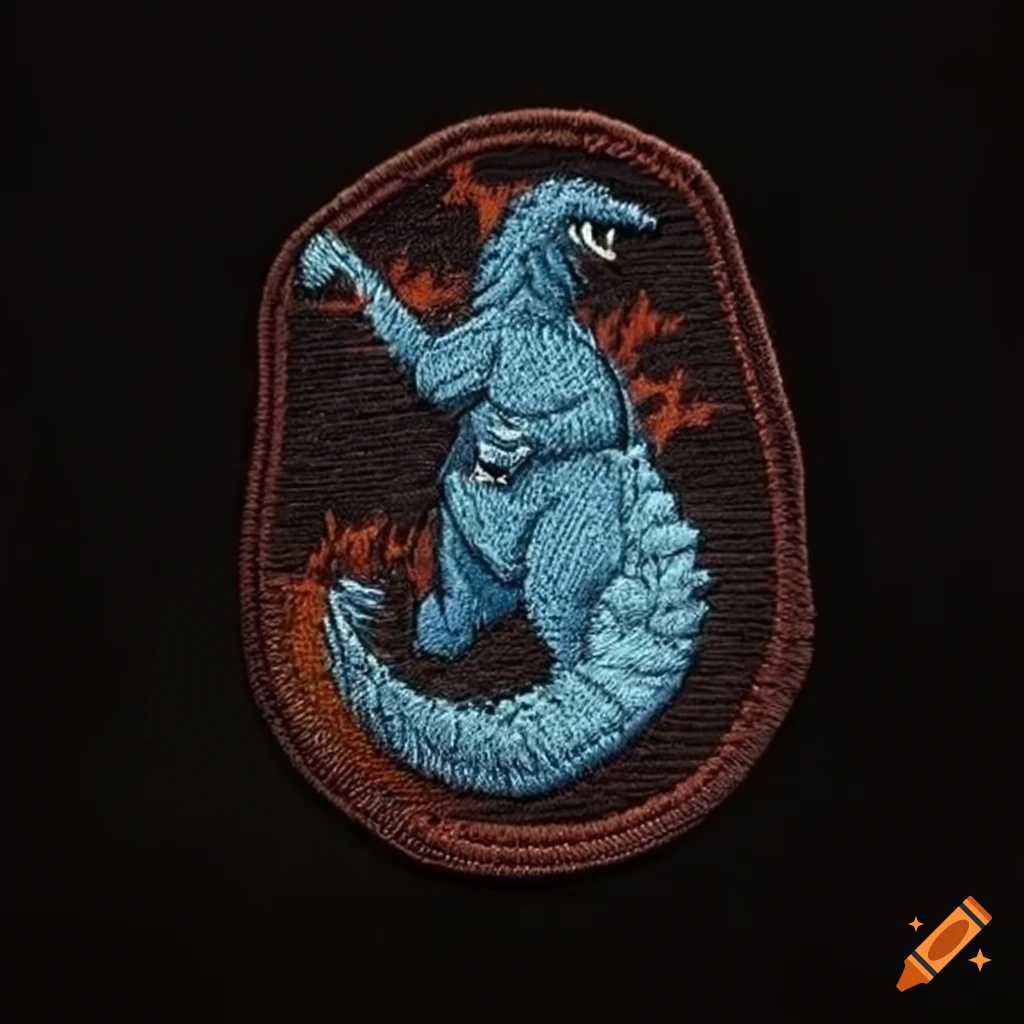 Godzilla design patch on Craiyon