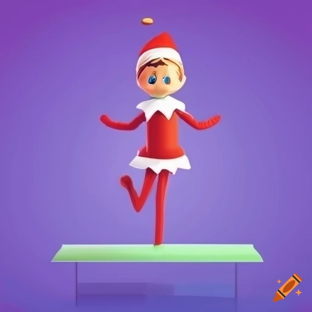 Minimalist elf on the shelf vector art on Craiyon