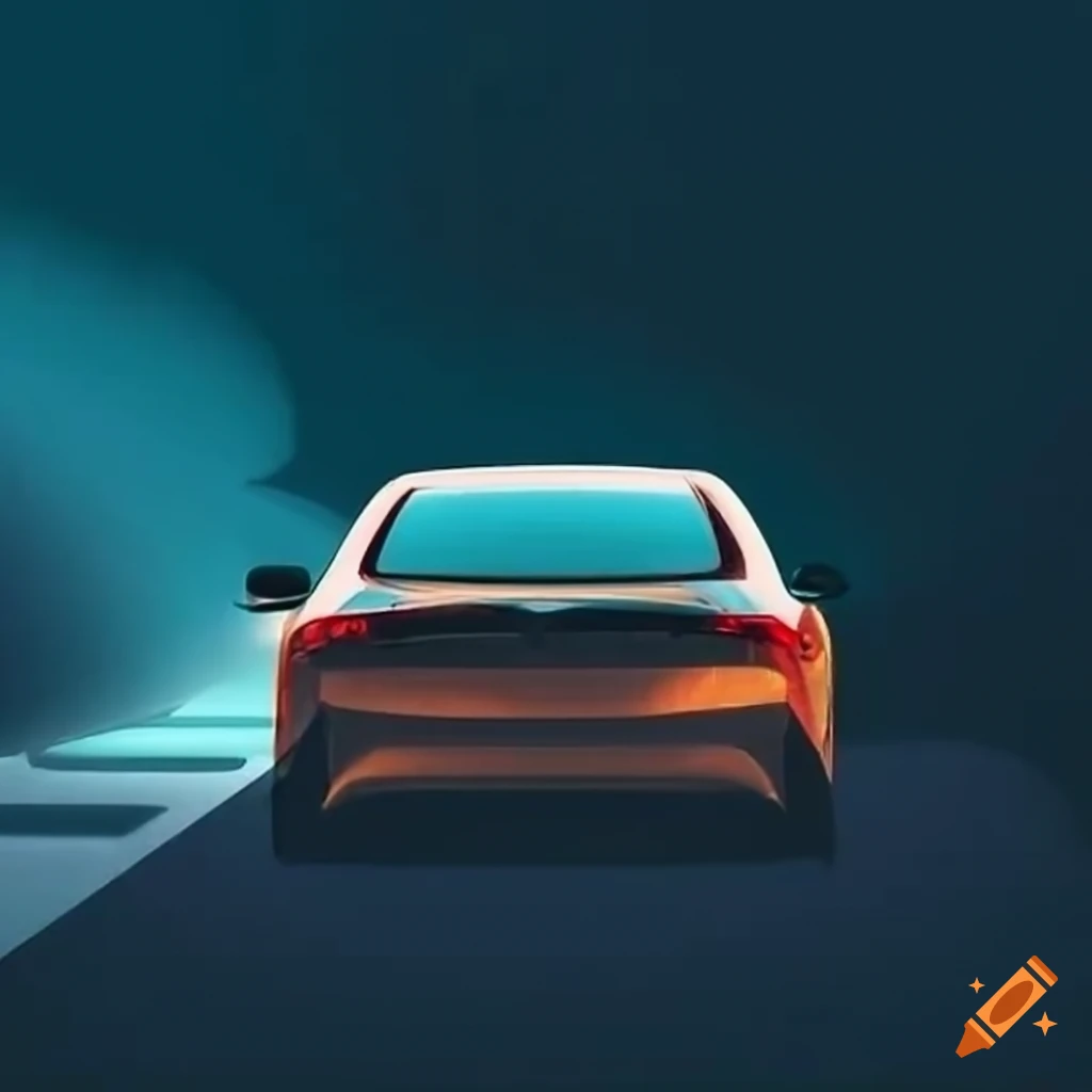 Car stretching and inflating like a balloon on Craiyon