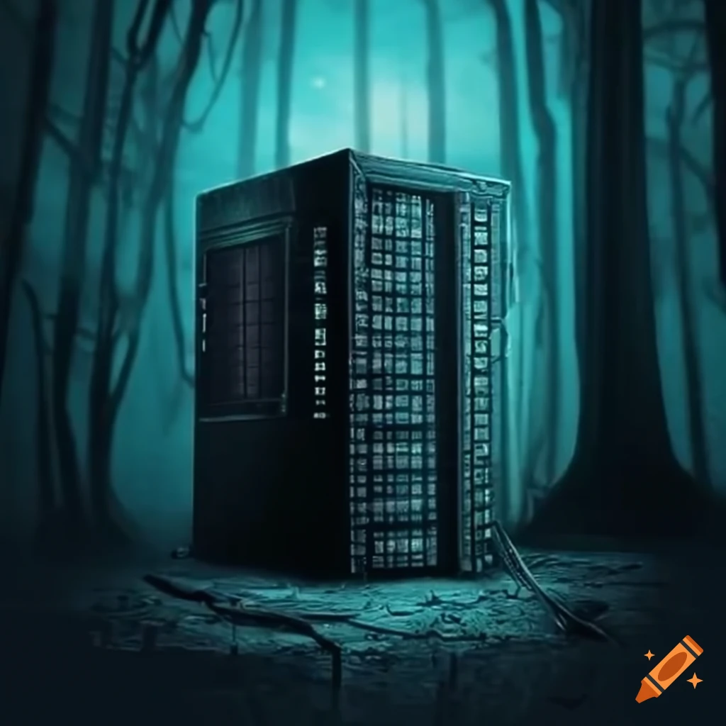 Image of a creepy computer server