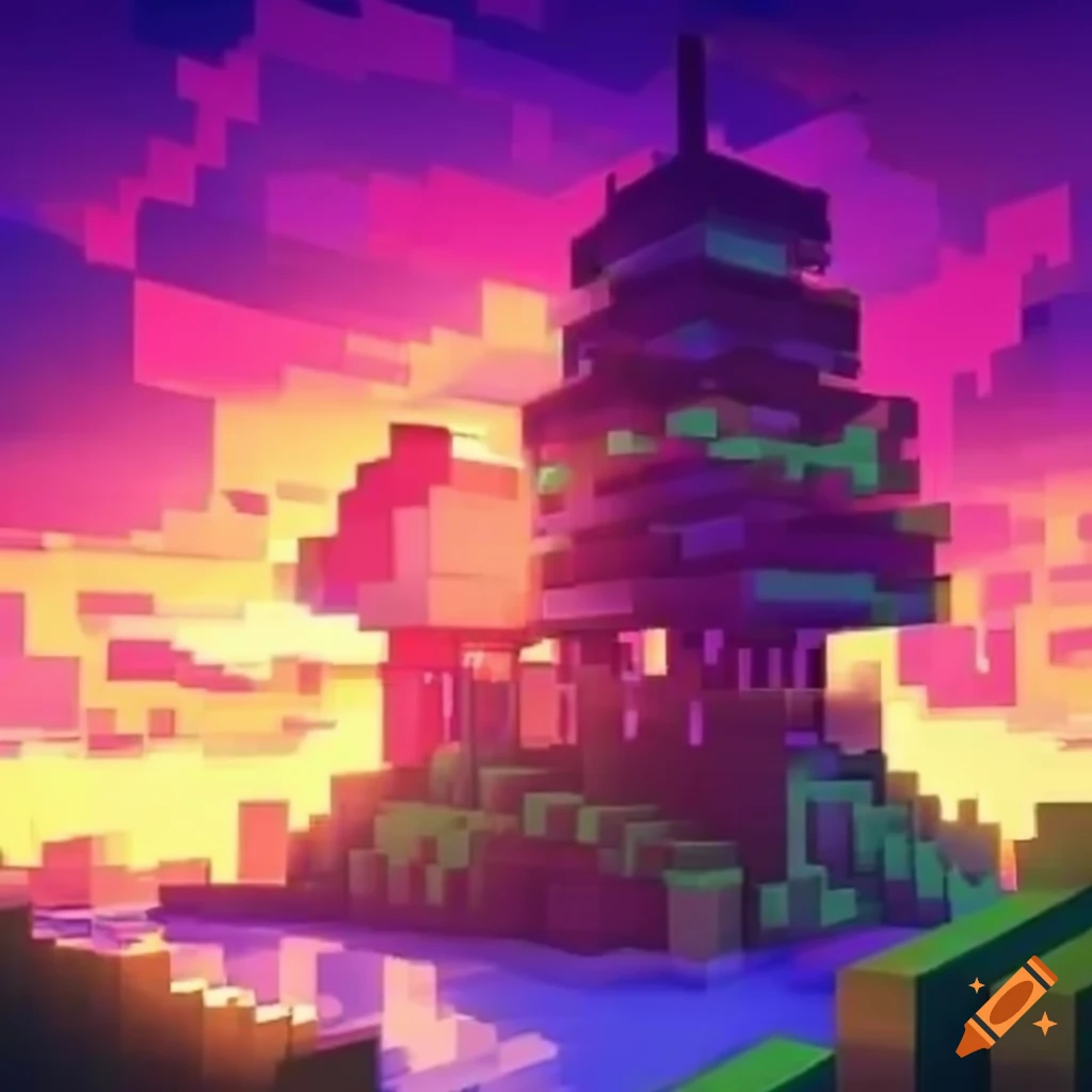 Minecraft world generation screenshot