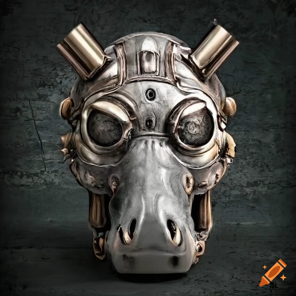 Fat steam punk helmet and goggles on Craiyon