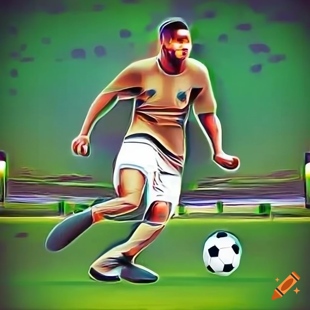 Stunning AI-generated profile picture with a vibrant football theme on ...