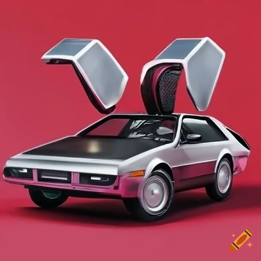 Retro car from back to the future on Craiyon