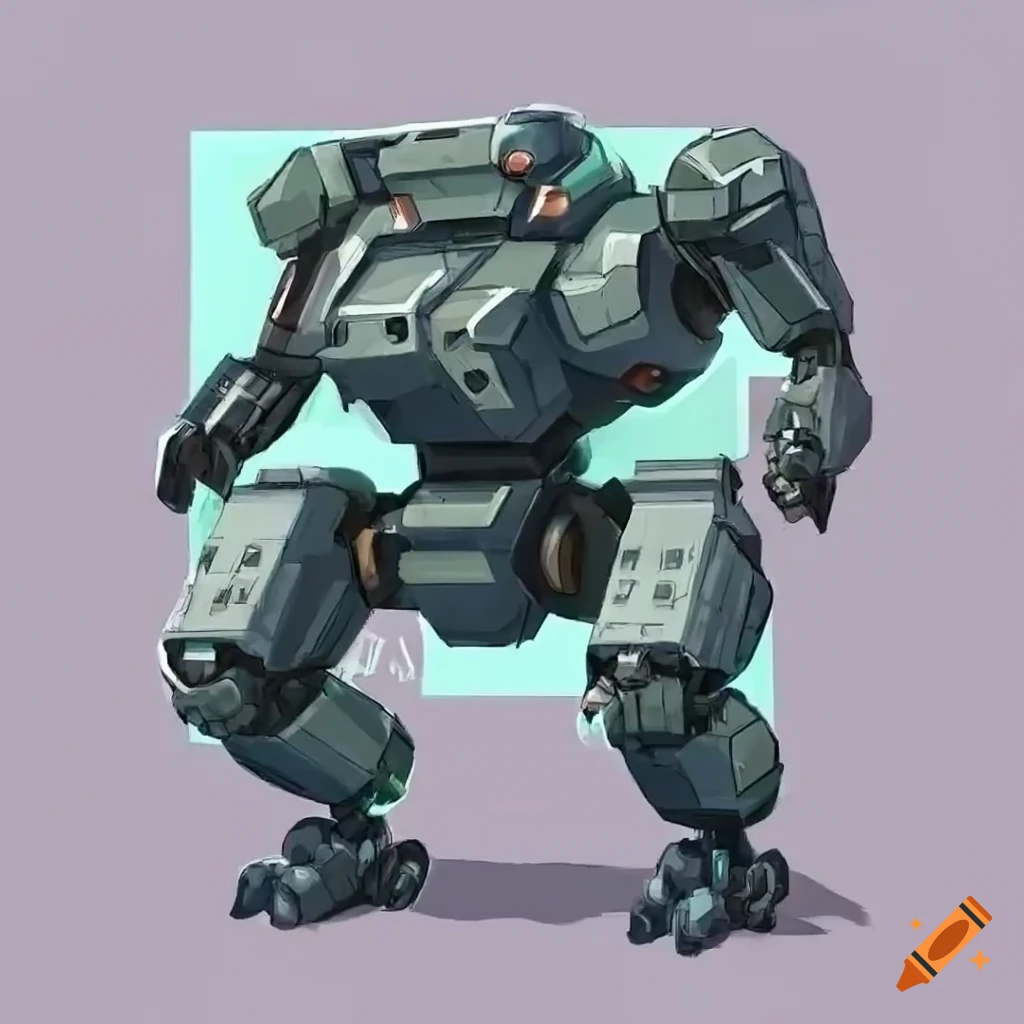 Anime-style mech robot