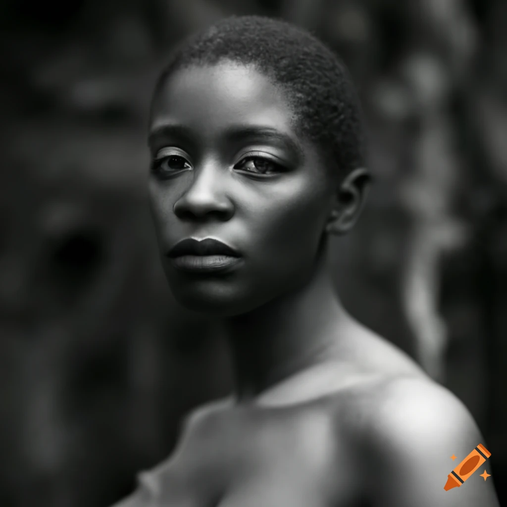 Portrait of a black person on Craiyon