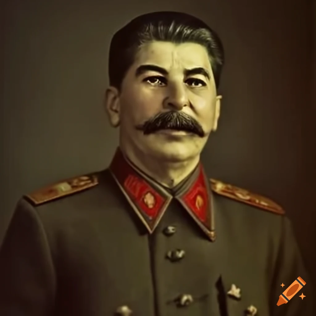 Portrait of iosif stalin on Craiyon