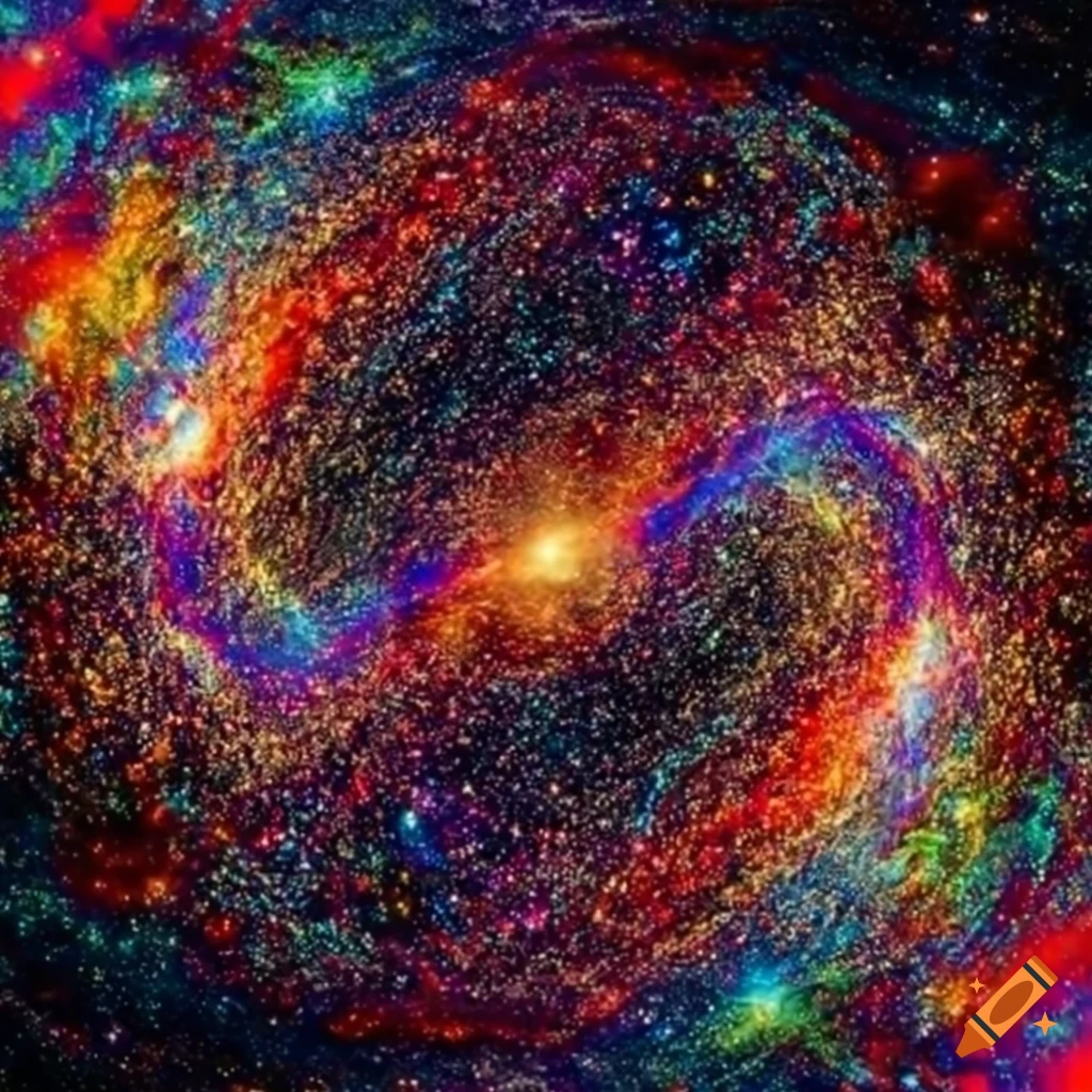 Zoomed-out view of the multiverse on Craiyon