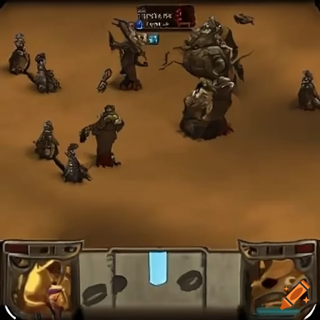 Cavemen in a strategy gameplay