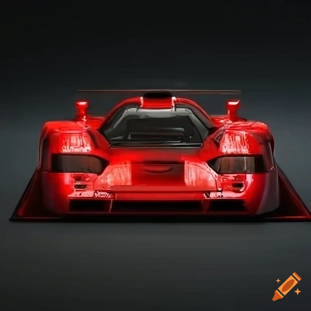 Ferrari f50 transformed into a gt1 race car on Craiyon