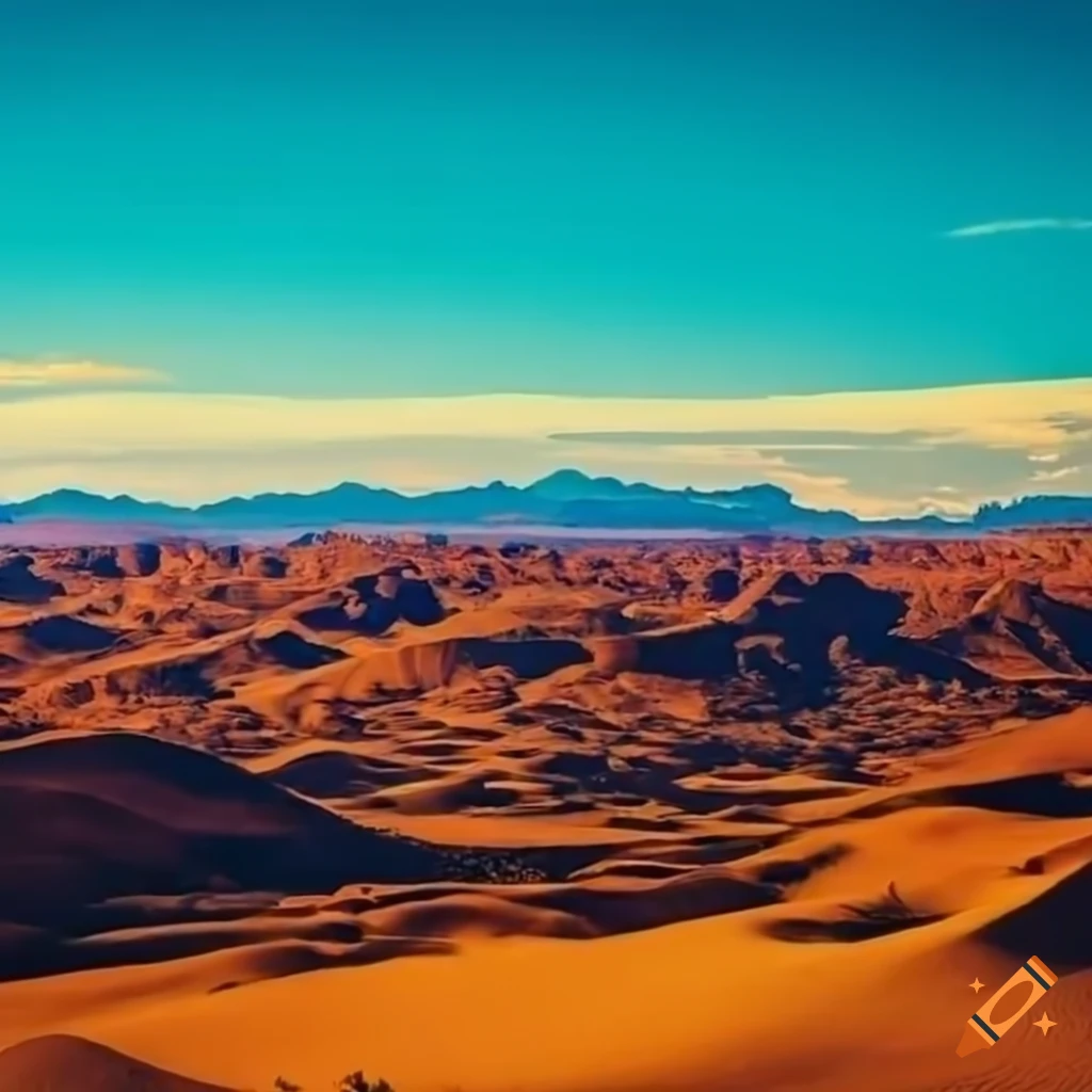 View of durango desert landscape on Craiyon