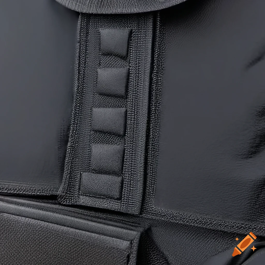 Close-up of a bulletproof jacket with intricate design on Craiyon