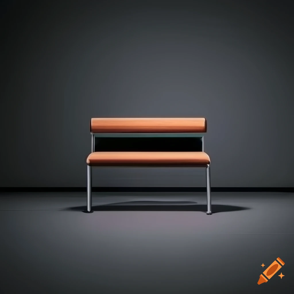 Detailed office bench on Craiyon