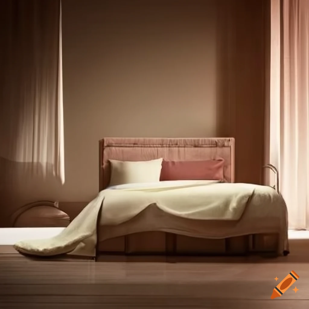 Comfortable and stylish bed on Craiyon