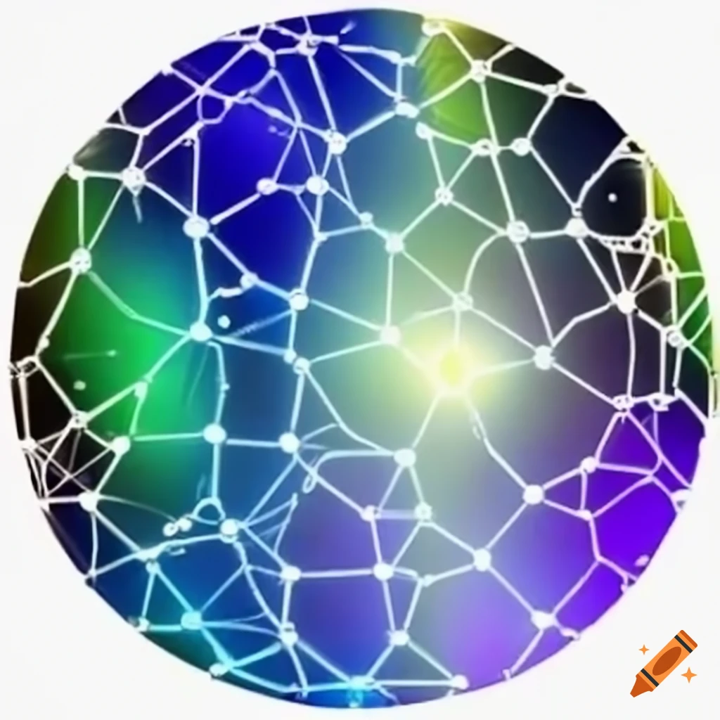 Image illustrating an expansive network on Craiyon