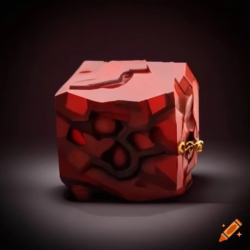 Red steampunk brimstone accessory on Craiyon