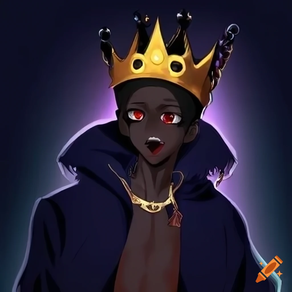 Anime character wearing a crown on Craiyon