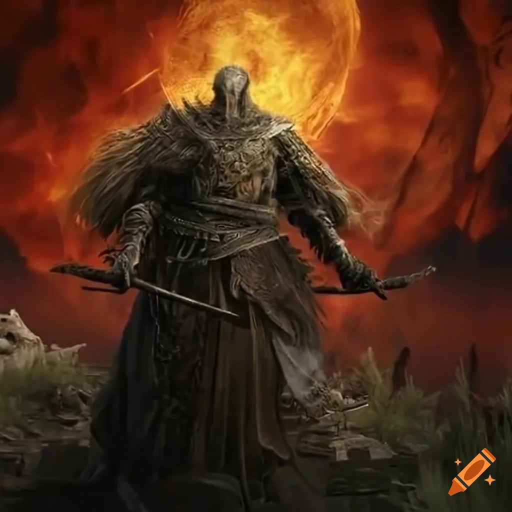 Elden lord from elden ring with a yorkshire twist and holding a can of ...