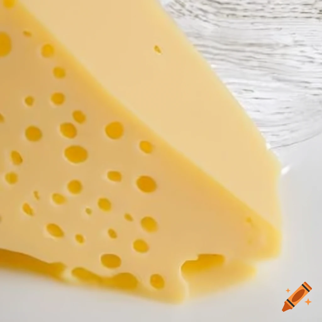 Texture of swiss cheese surface