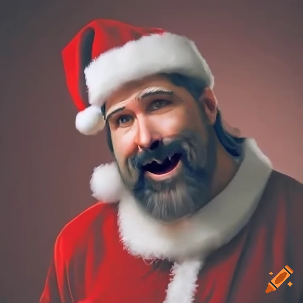 Adam sandler portraying santa claus on Craiyon