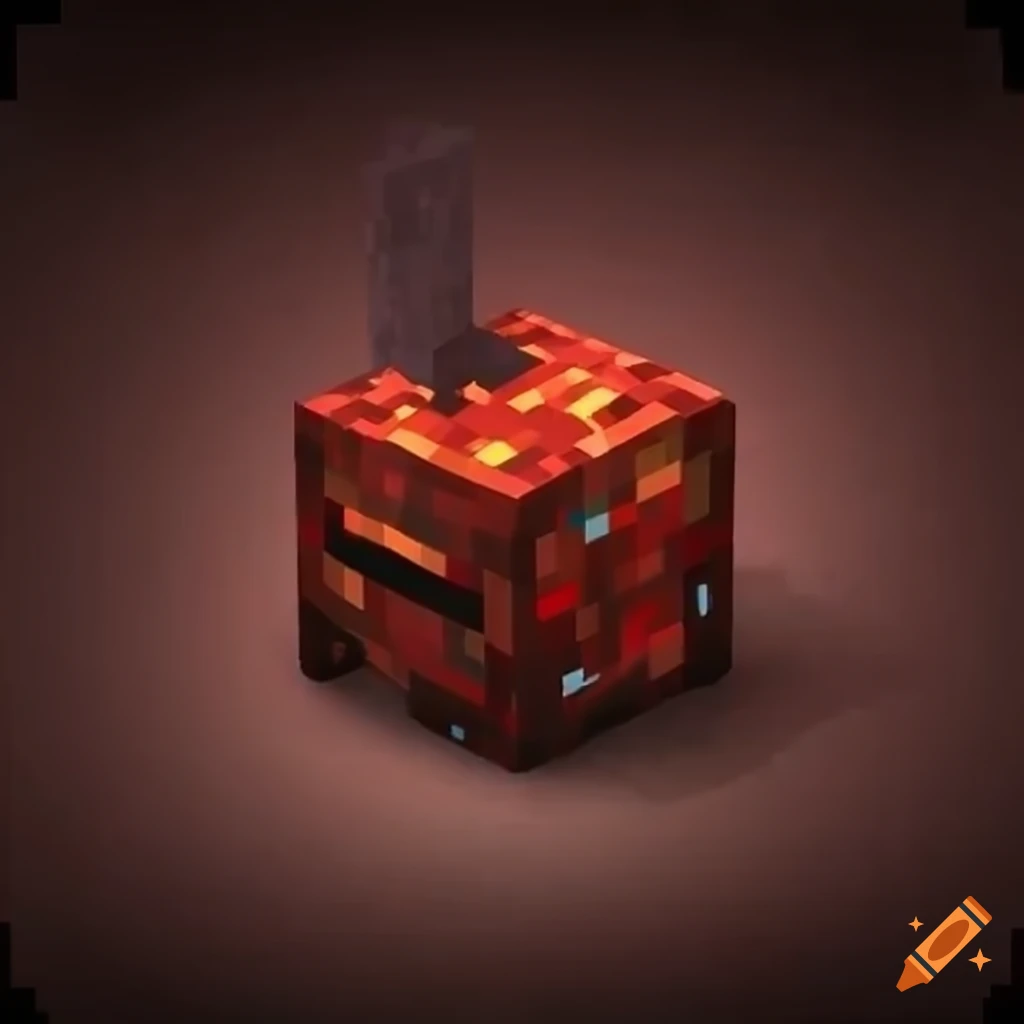 Heart-shaped ruby with "redstone" text on Craiyon