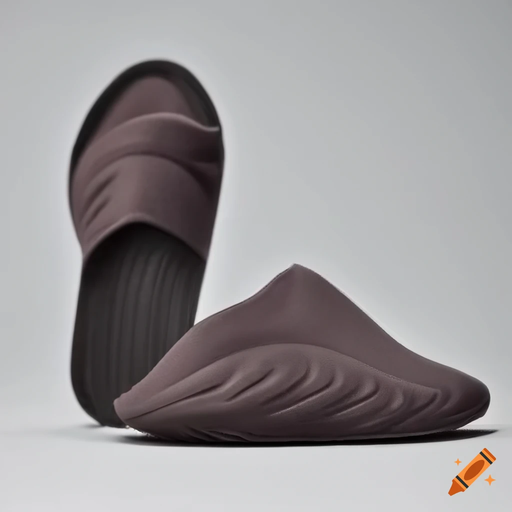 Futuristic laceless yeezy slipper collaboration
