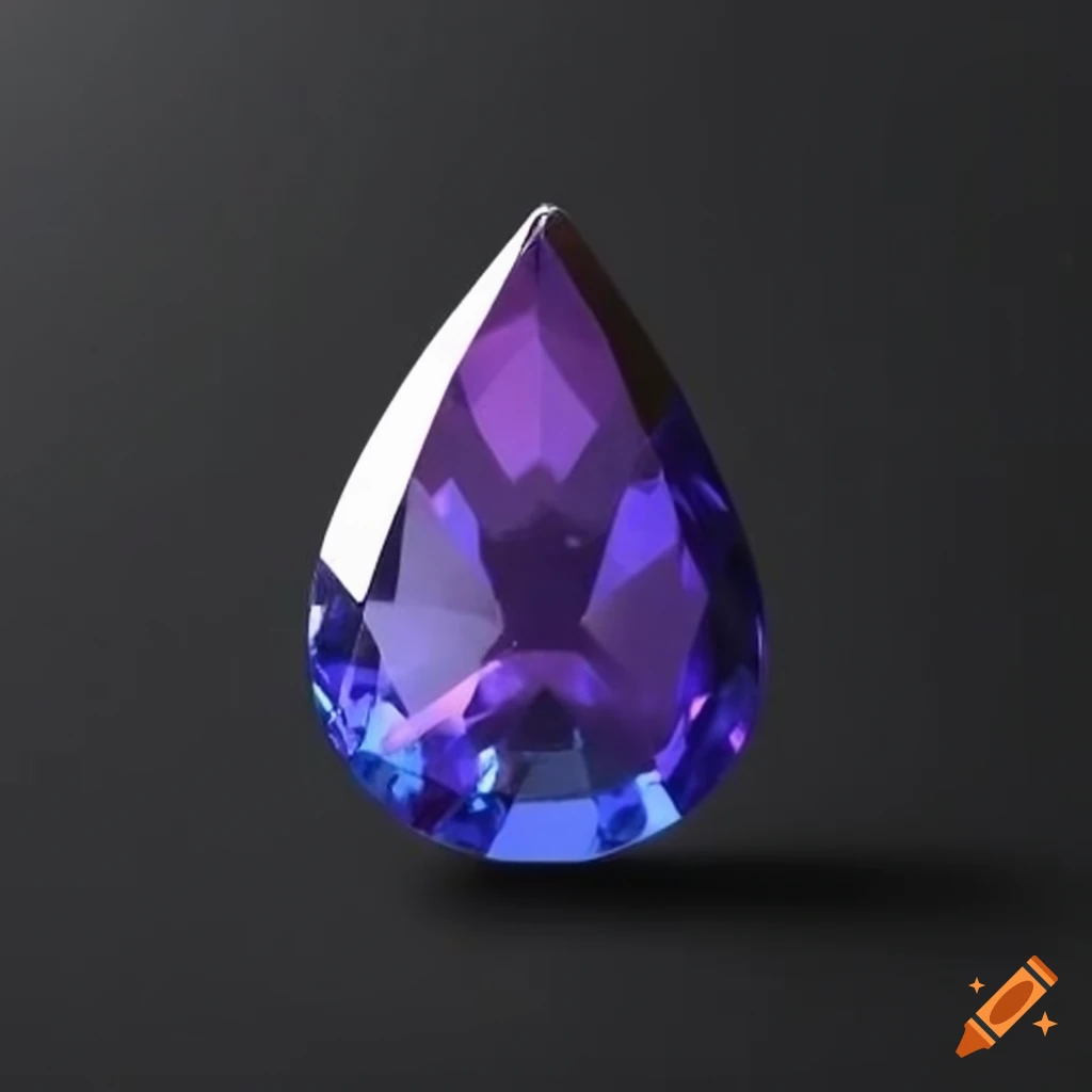 Gem in the shape of a tear on Craiyon