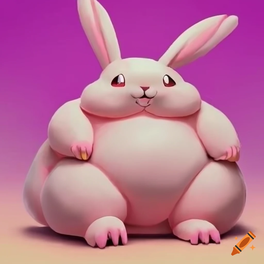 Adorable pink fat bunny pokemon on Craiyon