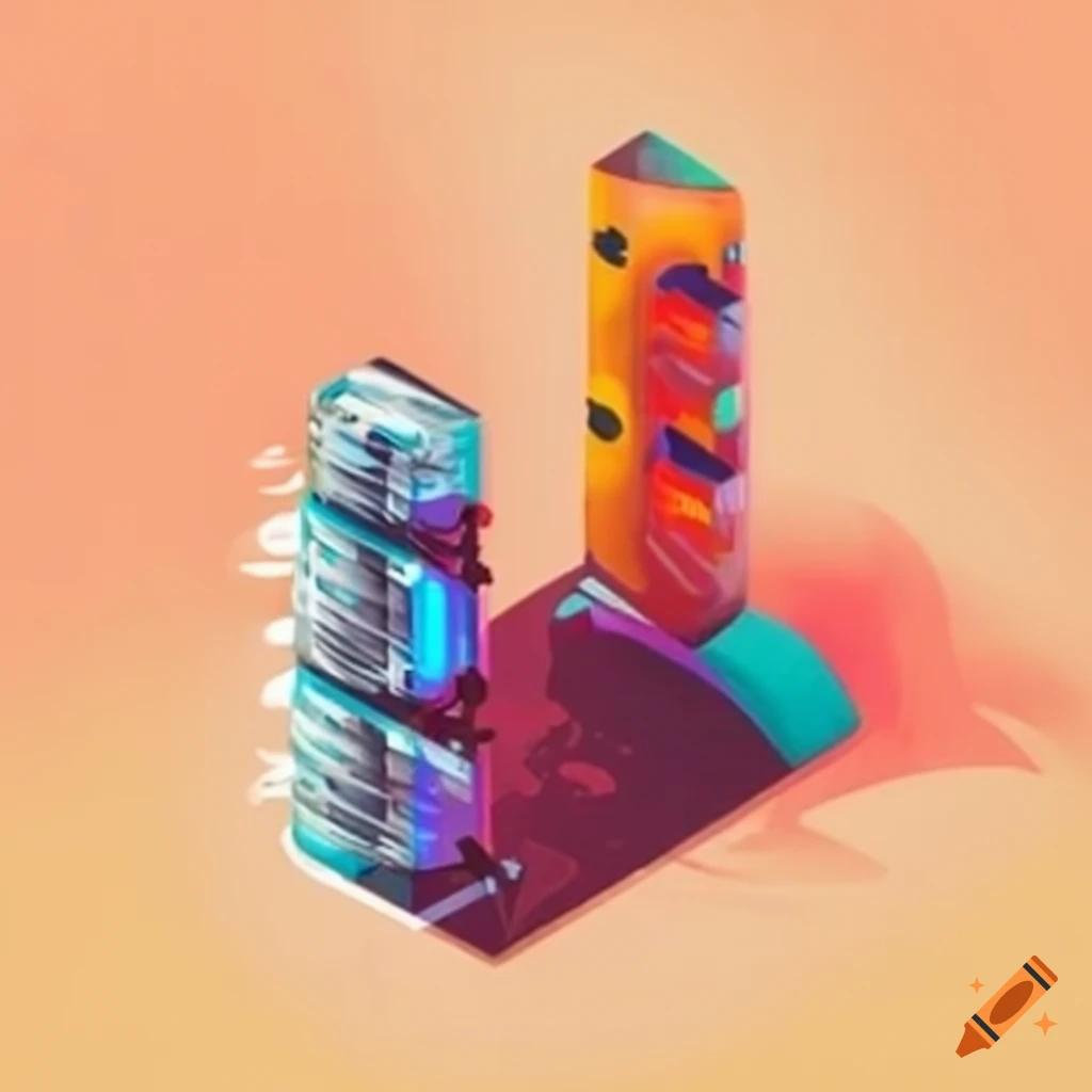 High-traffic server illustration