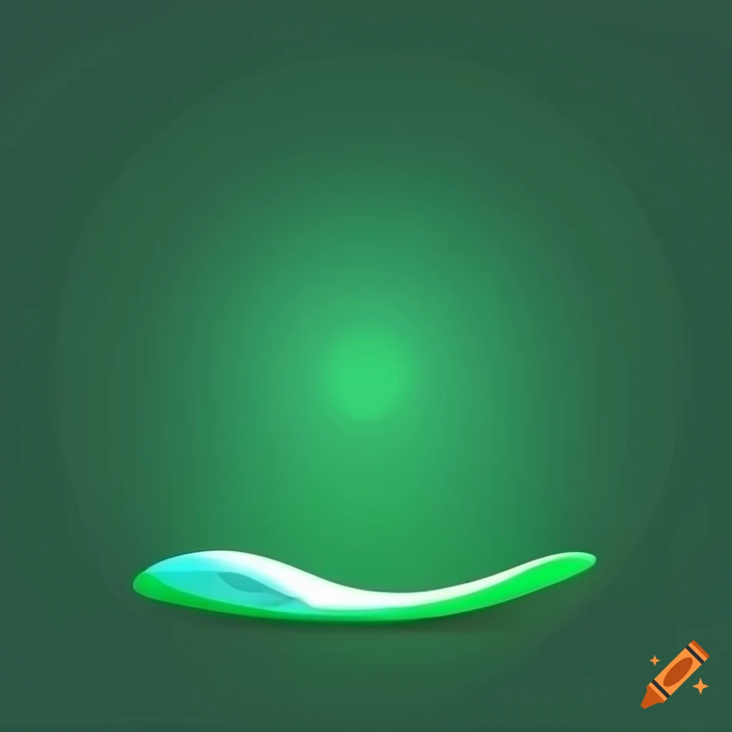 Clean and minimalist logo for a green surfing app