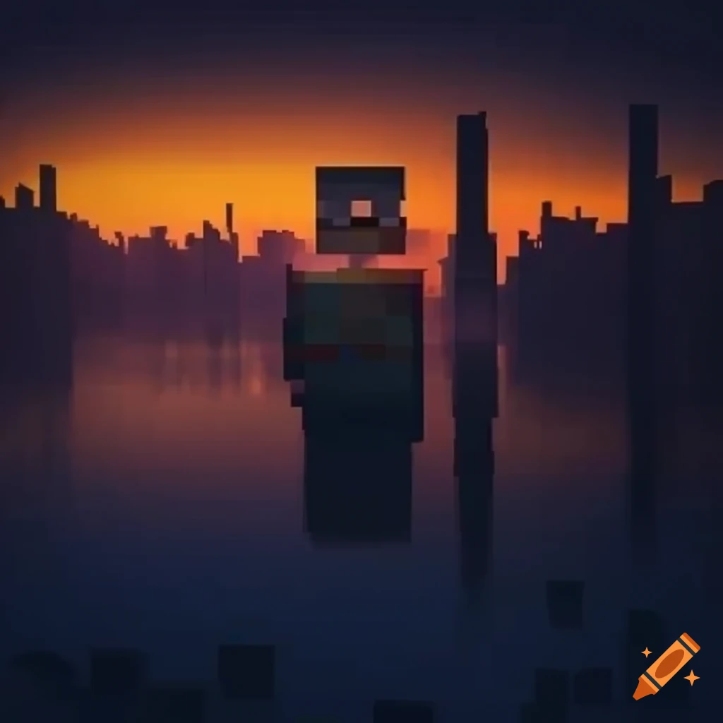 Reliving the nostalgic moments of minecraft on Craiyon