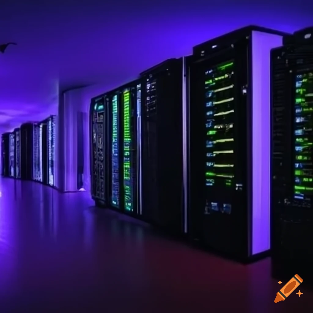 Liminal space with computers and servers