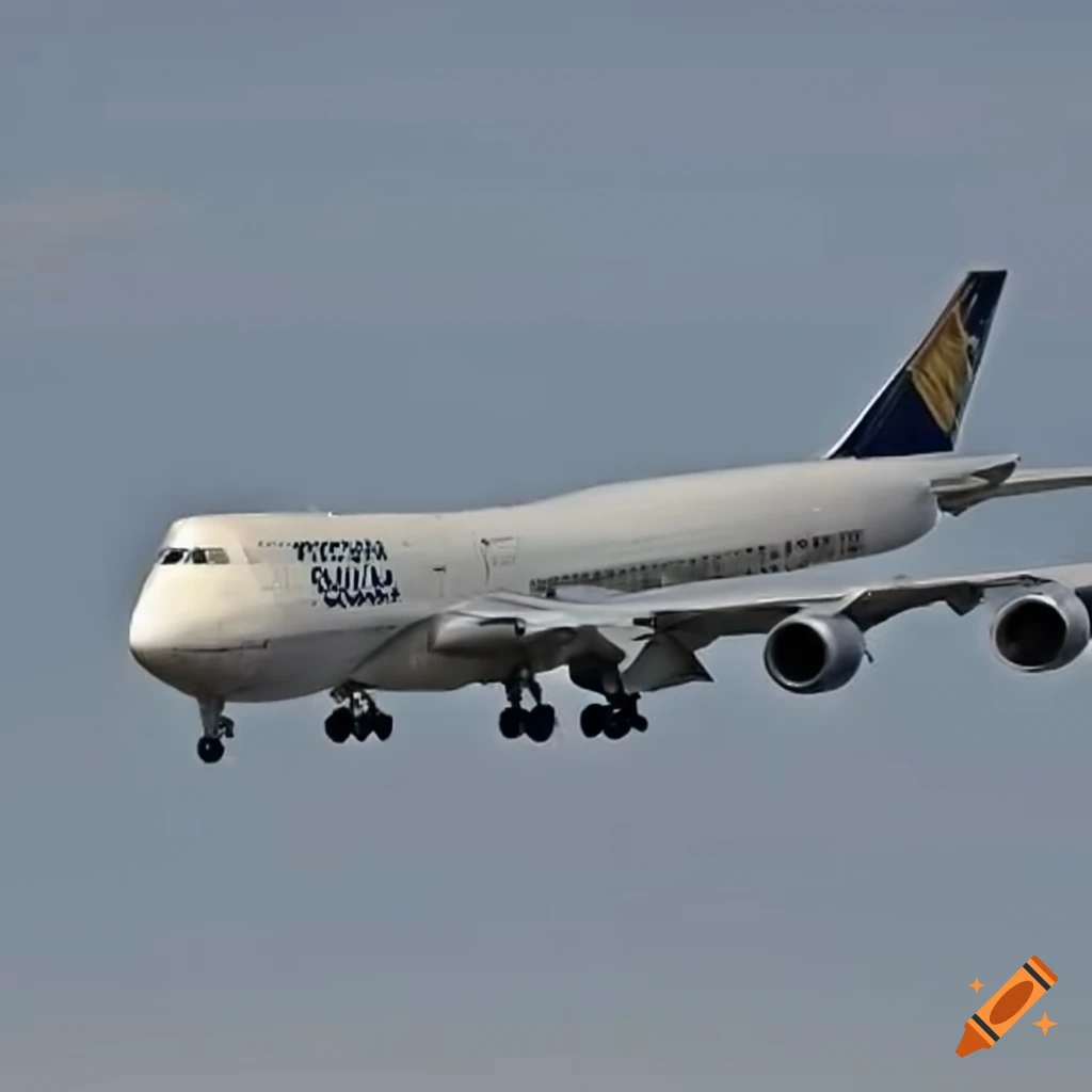 Boeing 747 plane on Craiyon