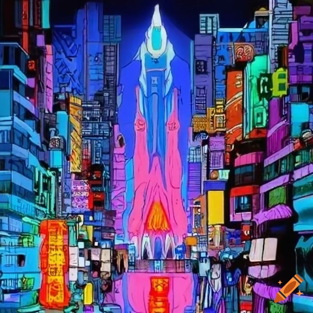 Artwork of cyber city oedo 808 on Craiyon