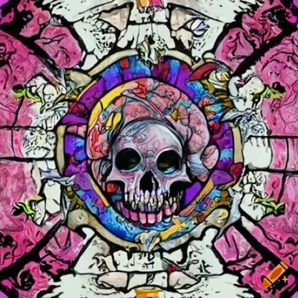 Dark and intense death metal album art