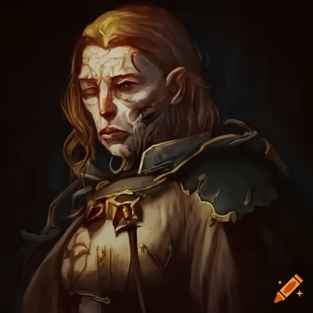 Image of an injured cleric on Craiyon
