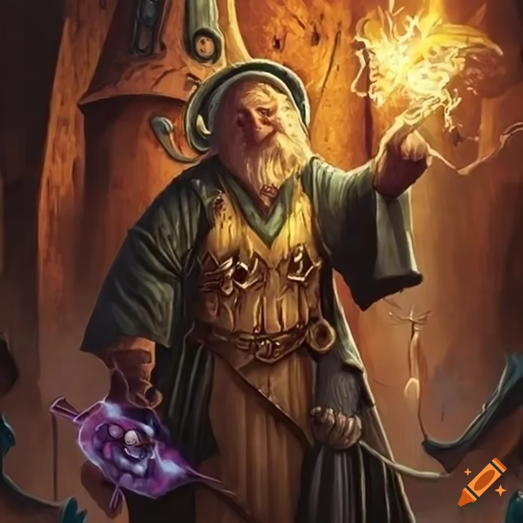 Illustration of wizards in the discworld series on Craiyon